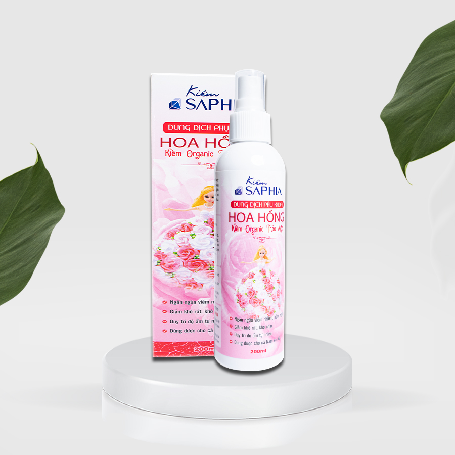 Dung dịch phụ khoa Hoa Hồng Organic Thảo Mộc